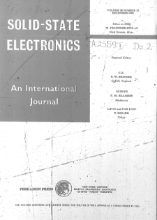 Solid-State Electronics : an international journal vol. 28 nr. 12 (1985) - Cybra - Łódzka ...